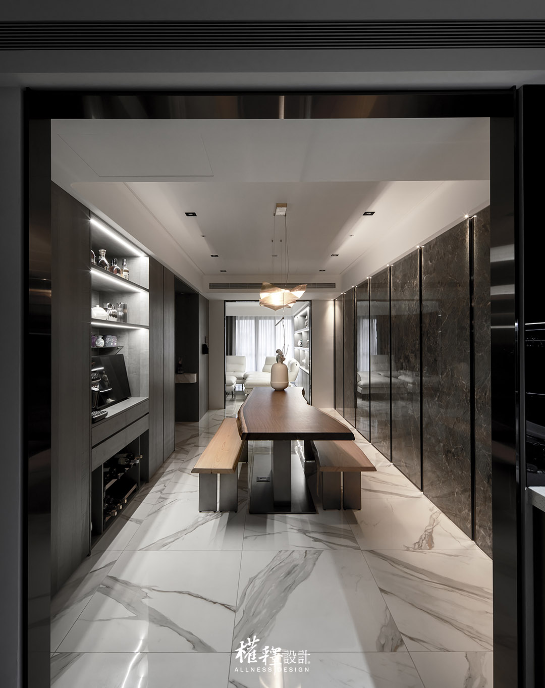 昂首・大名鑄 地點：桃園市青埔 | 坪數：41坪 - 經典人文 - 作品賞析 | 權釋設計ALLNESS DESIGN｜住宅美學 · 豪宅設計 · 商空設計