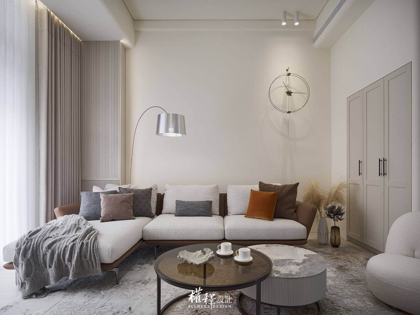 怡緻 地點：台中市 | 坪數：62坪 - 經典人文 - 作品賞析 | 權釋設計ALLNESS DESIGN｜住宅美學 · 豪宅設計 · 商空設計